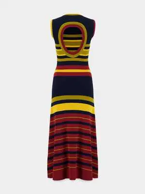 PAULA Name Rian Multi Stripes Knitted Dress - Multicolour