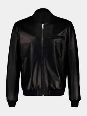 Prada Nappa Leather Bomber Jacket