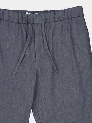 Frescobol Carioca Cotton-cashmere Tapered Trousers - Blue