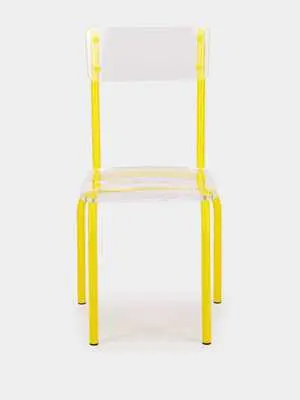 LAURENT BADIER Acrylic Glass Chair - Yellow