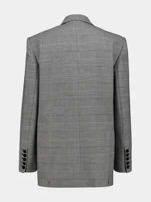 Balmain Oversized Prince Of Wales Jacquard Jacket