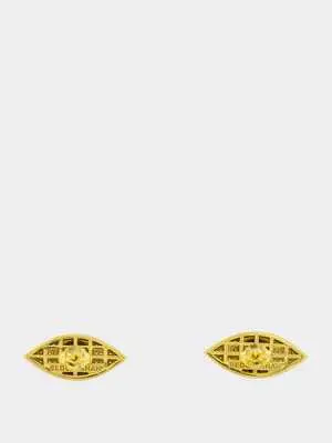 Begum Khan Gold-plated Nazar Mini Stud Earrings