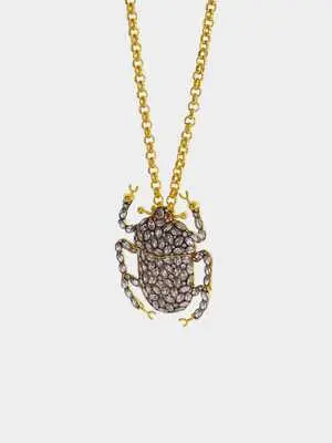 Begum Khan Crystal Bittersweet Love Necklace - Gold