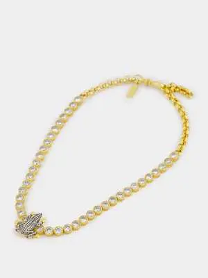 Begum Khan Frog Tennis Necklace - Gold