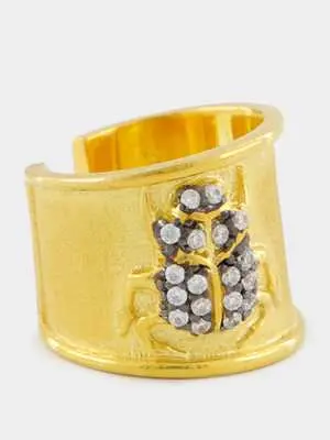 Begum Khan Scarab Left Earcuff - Gold