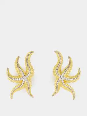 Begum Khan Sirena Starfish Clip-on Earrings - Gold