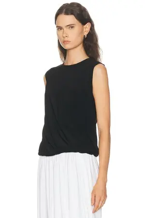 Norma Kamali Sleeveless Twist Top - Black
