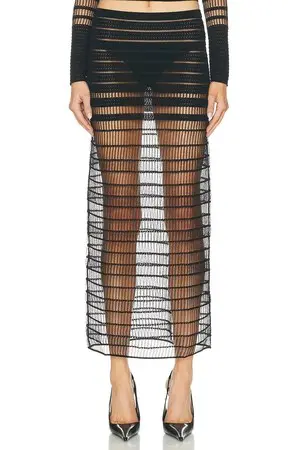 HAELO Veiled Maxi Skirt