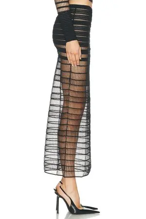 HAELO Veiled Maxi Skirt