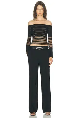 HAELO Veiled Long Sleeve Top