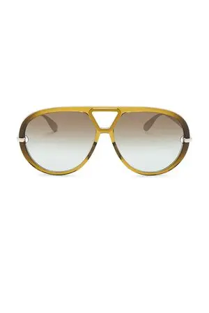 Bottega Veneta Drop Pilot Sunglasses - Brown