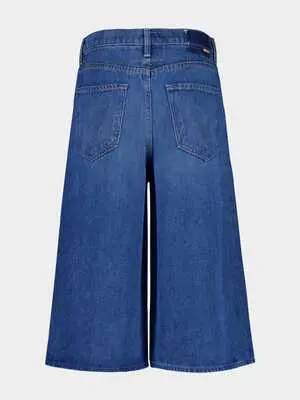 MOTHER The Whole Lot Zip Denim Culottes