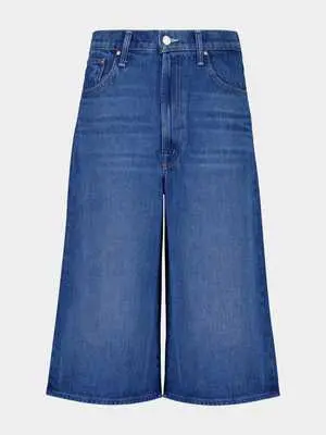 MOTHER The Whole Lot Zip Denim Culottes