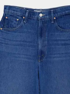 MOTHER The Whole Lot Zip Denim Culottes