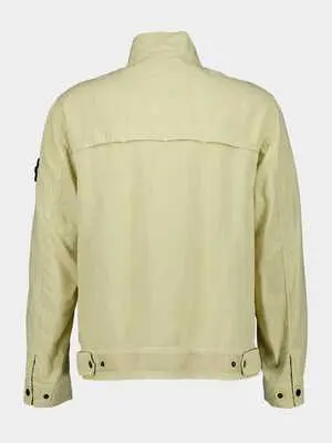 Stone Island Linen Blend Hooded Blouson