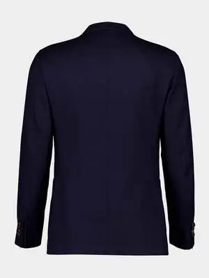 Boglioli Navy Virgin Wool Two-button Blazer