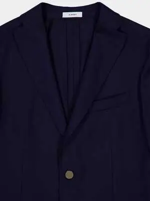Boglioli Navy Virgin Wool Two-button Blazer