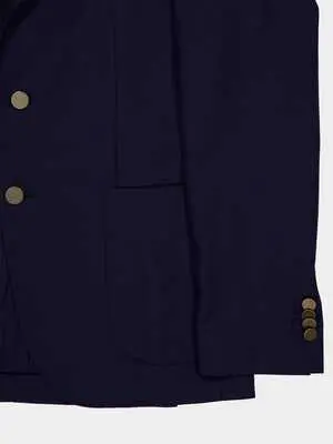Boglioli Navy Virgin Wool Two-button Blazer