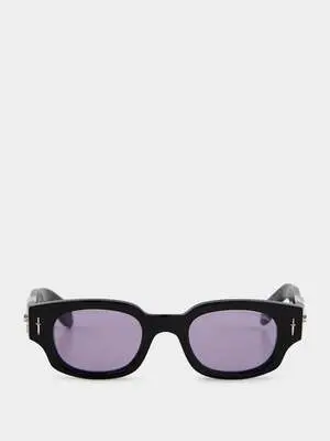 CUTLER AND GROSS Soaring Eagle Rectangle Sunglasses - Black