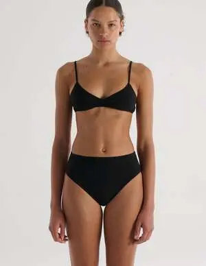 Araks Tonne High-waisted Bikini Bottom - Black