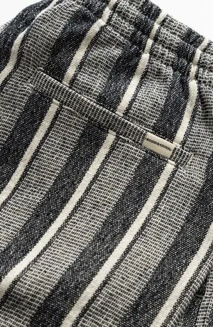 Rodd & Gunn The Laurels Stripe Cotton Blend Drawstring Shorts - Navy