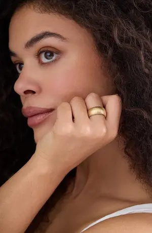 Bony Levy 14k Gold Ridged Ring