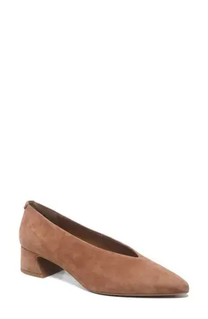 Gentle Souls Galleria Pointed Toe Pump - Camel Suede