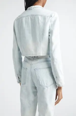 DIESEL® De-saphix Crop Satin Jacket - Denim
