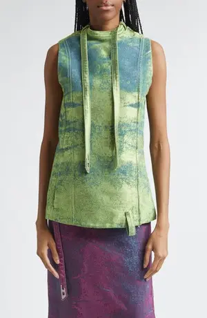 DIESEL® De-vantos Satin Denim Vest