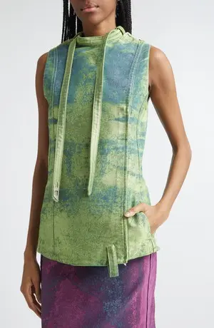 DIESEL® De-vantos Satin Denim Vest