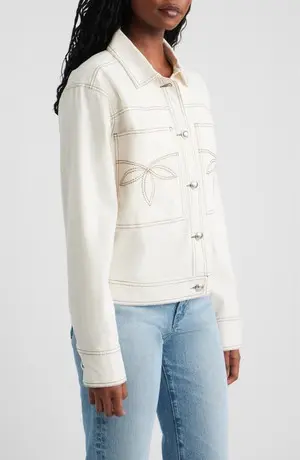 Rails Briggs Topstitch Detail Stretch Cotton Jacket