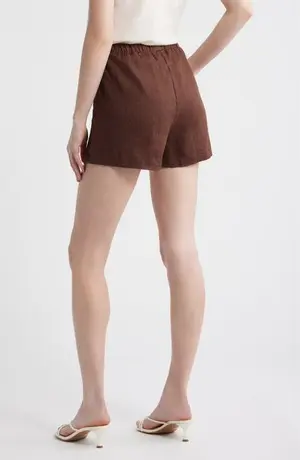 Rails Jenner Linen Drawstring Shorts - Espresso