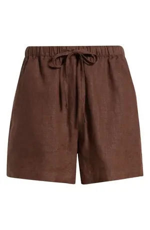 Rails Jenner Linen Drawstring Shorts - Espresso