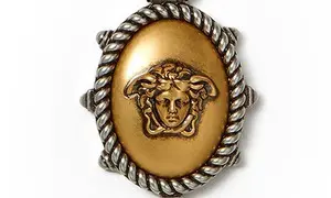Versace Tivoli Medusa Medallion Pendant Necklace - Palladium 82-gold
