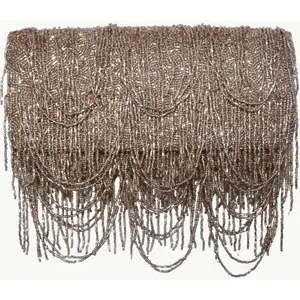 ISLAND TO EAST SIDE Fringed Structured Bag - Gold