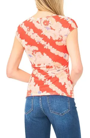 Ted Baker London Floral Drop Shoulder T-shirt