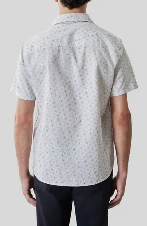 Robert Barakett Turcot Floral Short Sleeve Button-up Shirt