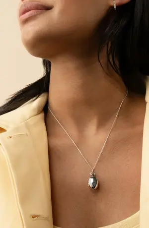 Monica Rich Kosann Petite Anna Locket Necklace - Silver
