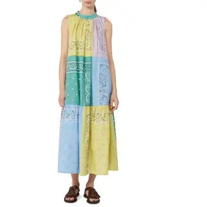 Max Mara Regno Bandana Print Cotton Dress