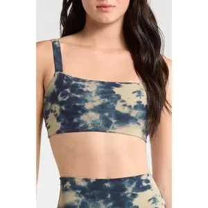 MPG Tie Dye Sports Bra - Silver Sage Shibori