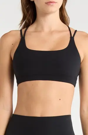 MPG Cloud Strappy Sports Bra - Black