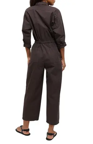 ALEX MILL Ricard Long Sleeve Cotton Jumpsuit