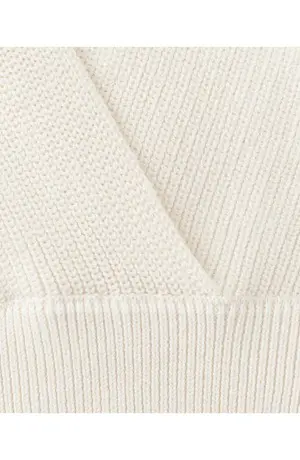Mango V-neck Ribbed Sweater - Ecru