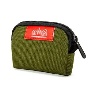 MANHATTAN PORTAGE Coin Purse W/divider Olive