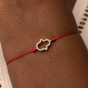 KARMA AND LUCK Infinite Guidance Hamsa String Bracelet