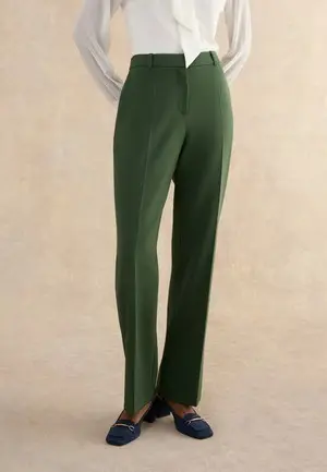 HOBBS LONDON Bess High-waisted Straight-leg Trousers