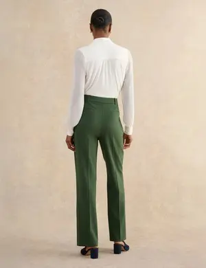 HOBBS LONDON Bess High-waisted Straight-leg Trousers