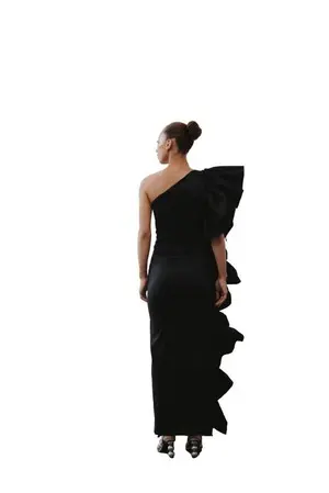 SEZ Sevilla One-shoulder Taffeta Gown