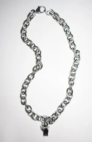 RIMOR JEWELRY Purple Cubic Zirconia Pendant Chain