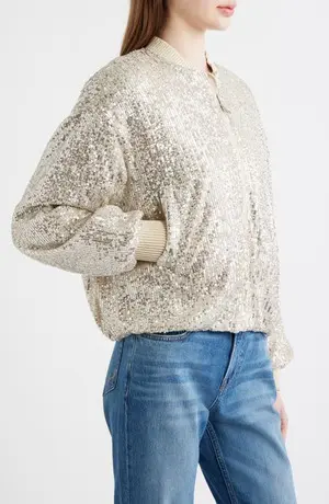 Hugo Boss Sequin Bomber Jacket